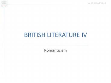 PPT – BRITISH LITERATURE IV PowerPoint presentation | free to download ...