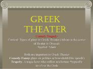 PPT – GREEK THEATRE PowerPoint presentation | free to view - id: 560c4 ...