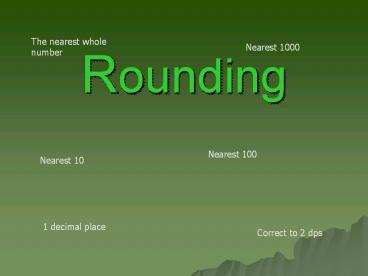 PPT – Rounding PowerPoint presentation | free to view - id: 782c45-MjM4N