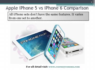 iPhone Models Comparison presentation | free to download
