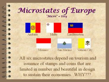PPT – Microstates of Europe PowerPoint presentation | free to view - id ...