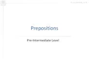 PPT – Prepositions PowerPoint presentation | free to download - id ...