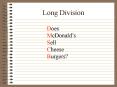 PPT – Long Division PowerPoint presentation | free to view - id: 16b50 ...