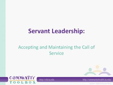 Servant Leadership: presentation | free to download