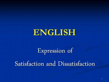 PPT – ENGLISH PowerPoint presentation | free to download - id: 788ba8-YTc1N