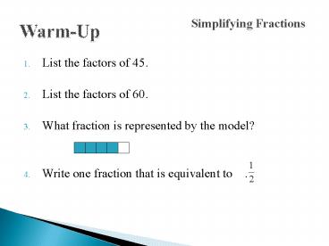 Fractions and Decimals presentation | free to view