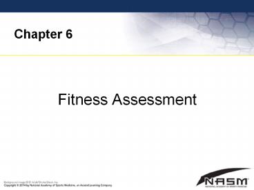 Fitness Assessment presentation | free to view