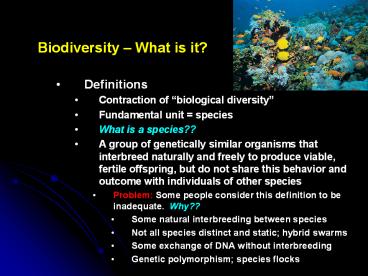 Biodiversity presentation | free to download