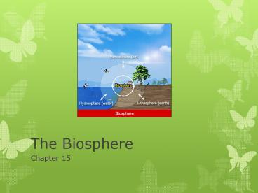 The Biosphere presentation | free to download