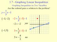 PPT – 3'3: Graphing and Solving Systems of Linear Inequalities ...
