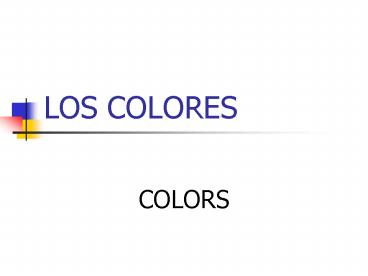 LOS COLORES presentation | free to download