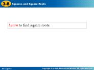 PPT – Squares and Square Roots PowerPoint presentation | free to view ...