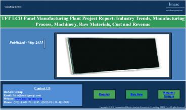 PPT – TFT LCD Panel Market | Manufacturing Plant Report PowerPoint ...