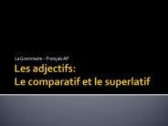 PPT – Le comparatif et le superlatif PowerPoint presentation | free to ...