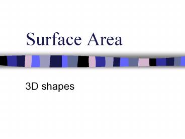 Surface Area presentation | free to download