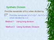 PPT – Long Division PowerPoint presentation | free to view - id: 16b50 ...
