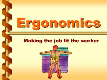 Ergonomics presentation | free to download
