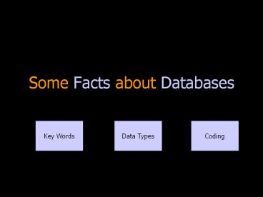 PPT – Some Facts about Databases PowerPoint presentation | free to view ...