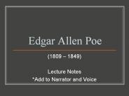 PPT – EDGAR ALLEN POE PowerPoint presentation | free to view - id ...