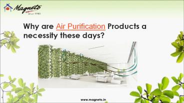 Air Purification presentation | free to download