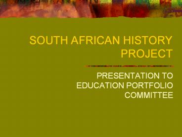 SOUTH%20AFRICAN%20HISTORY%20PROJECT presentation | free to download