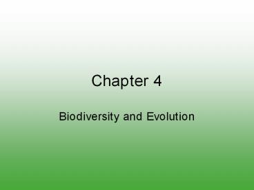 Biodiversity and Evolution presentation | free to download