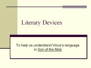 PPT – LITERARY DEVICES PowerPoint presentation | free to download - id ...