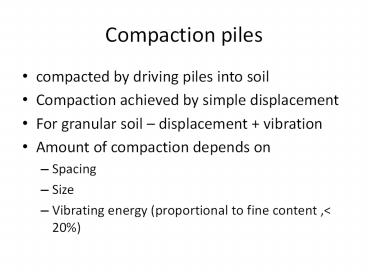 PPT – Vibro Compaction PowerPoint presentation | free to download - id ...