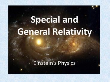 Special Relativity presentation | free to view