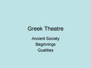 PPT – GREEK THEATRE PowerPoint presentation | free to view - id: 560c4 ...