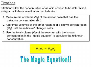 Titrations presentation | free to download