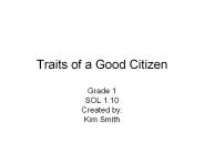 PPT – Being a Good Citizen PowerPoint presentation | free to view - id ...