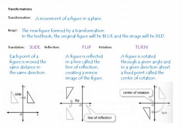 PPT – Transformations PowerPoint presentation | free to download - id ...