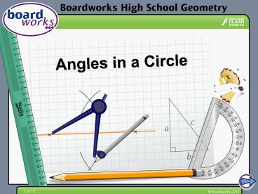 Angles in a Circle presentation | free to download