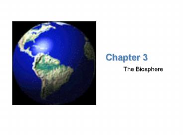 PPT – The Biosphere PowerPoint presentation | free to download - id ...