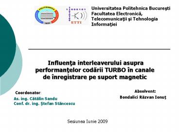 PPT – Applications of Turbo Codes PowerPoint presentation | free to ...