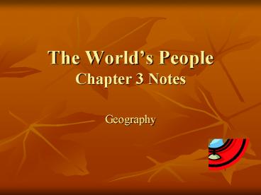 The World presentation | free to download