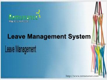 Leave Management System presentation | free to download