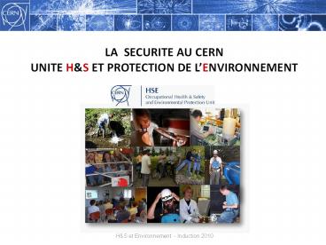 LA SECURITE AU CERN presentation | free to download