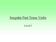 PPT – Irregular Verbs PowerPoint presentation | free to view - id ...