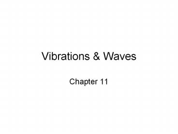 Vibrations presentation | free to download