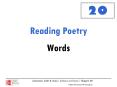 PPT – POETRY NOTES PowerPoint presentation | free to view - id: 12511-ZTRiM