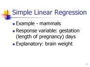 Simple Linear Regression presentation | free to download