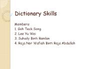 PPT – Dictionary Skills and Guide Words PowerPoint presentation | free ...