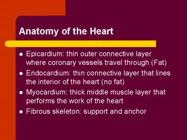 PPT – Anatomy of the Heart PowerPoint presentation | free to download ...