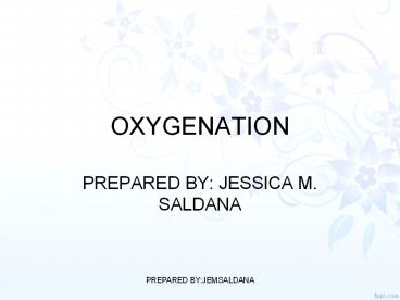 Oxygen Therapy presentation | free to download