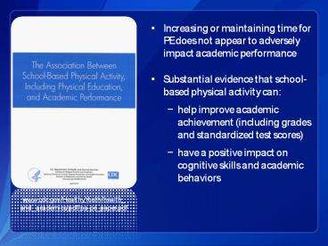 PPT – Increasing or maintaining time for PE does not appear to ...