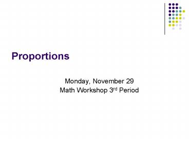 Proportions presentation | free to view