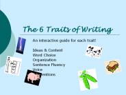 PPT – 6 Trait and 6 1 Trait Writing PowerPoint presentation | free to ...