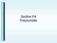 PPT – Polynomials PowerPoint presentation | free to download - id ...